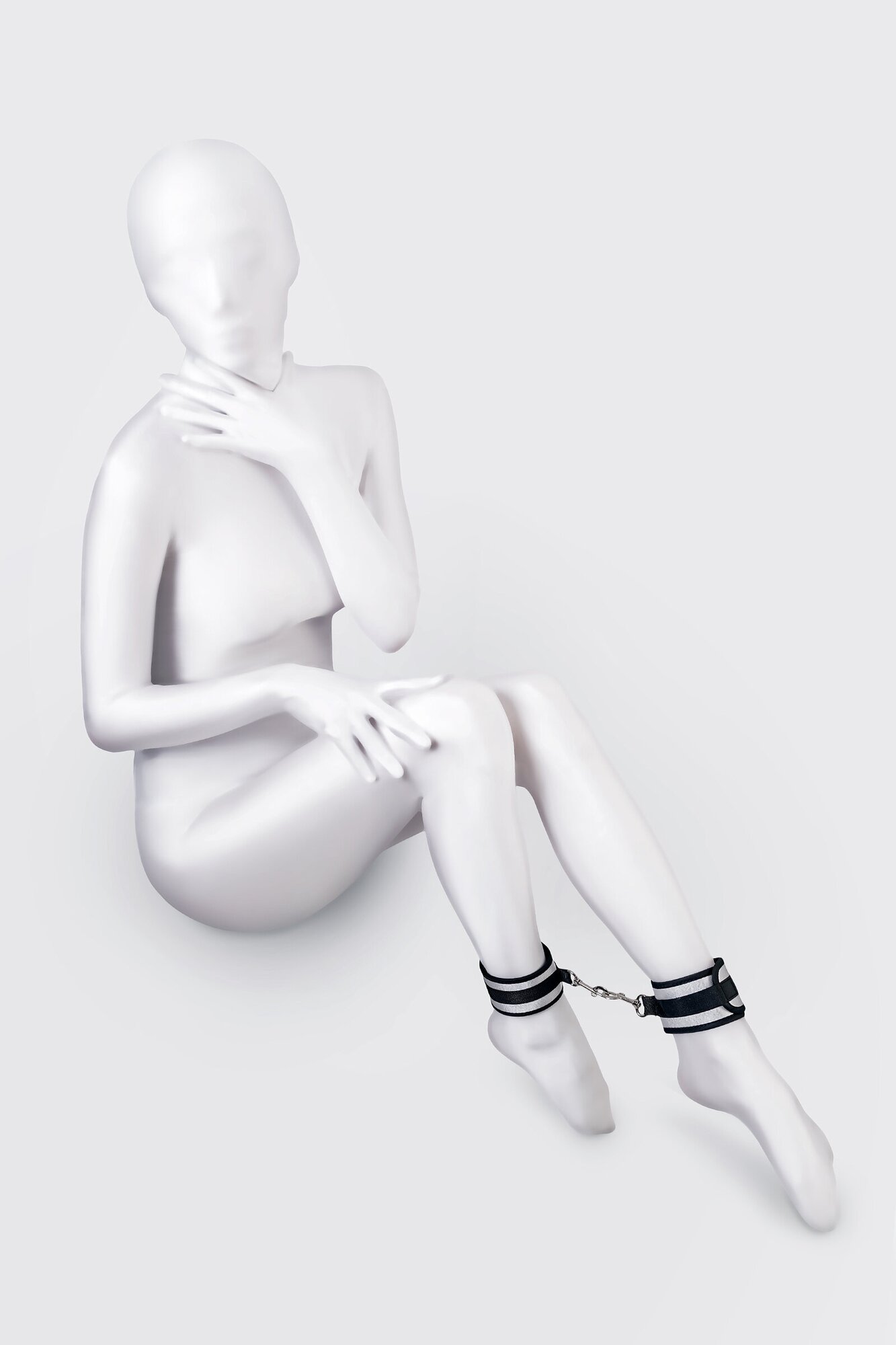 Поножи Anonymo, полиэстер, серебряные, 28,5 см Toyfa Поножи Anonymo, полиэстер, серебряные, 28,5 см