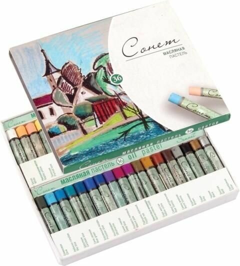 Набор пастели масляной сонет 36цв. картонная упаковка