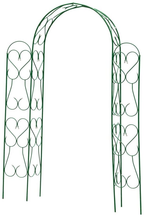 Арка декоративная GRINDA "ампир" угловая, разборная, 240х120х36см