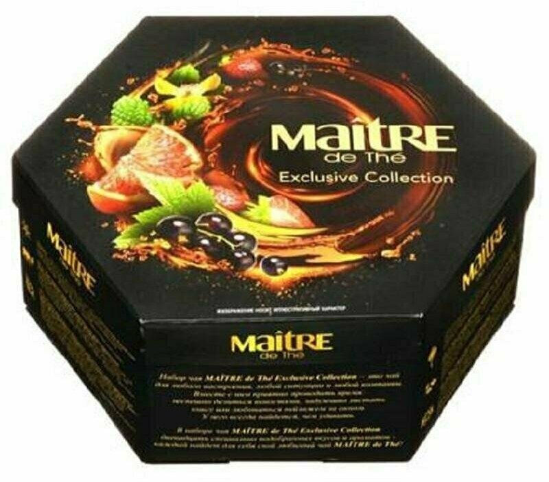 Чай Maitre de The Exclusive Collection ассорти 60 пакетиков, 1248623
