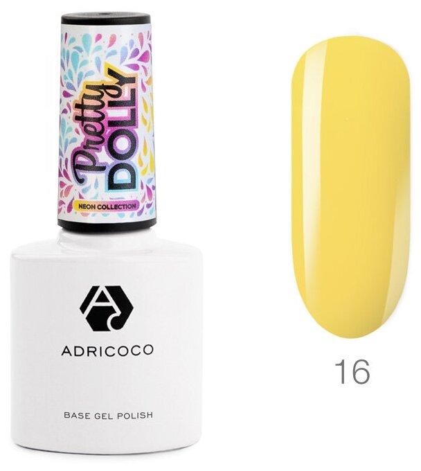 Adricoco гель лак pretty dolly №16