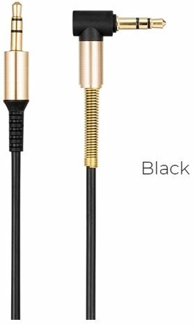 Аудио-кабель HOCO UPA02, AUX, 1 м, черный