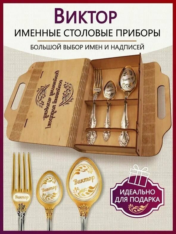 Именной подарочный набор Виктор, именной подарок мужчине, мужу, парню, начальнику на день рождения, именной подарок