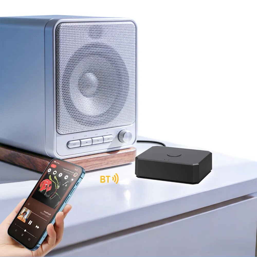 Беспроводной Bluetooth 6.0-приёмник для аудиосистемы с LDAC и поддержкой двух устройств