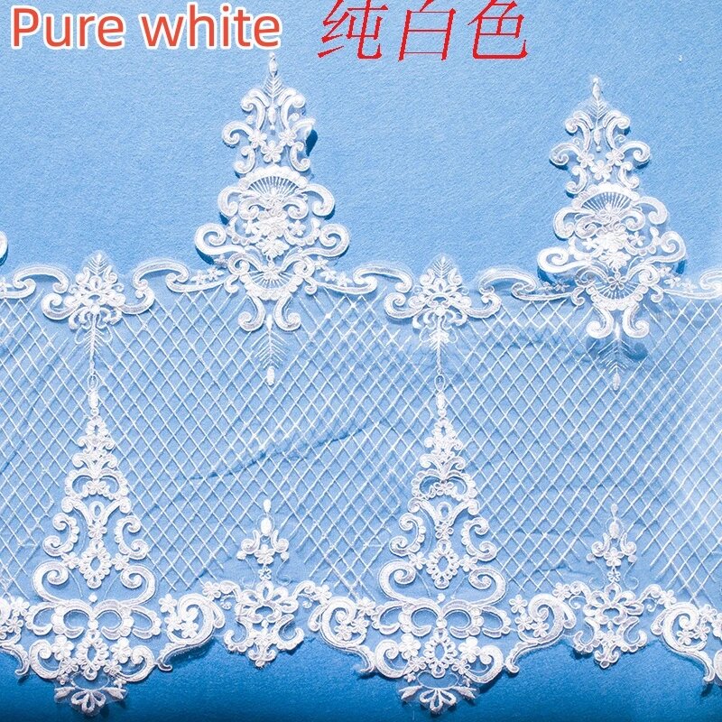 Кружевная ткань белая, 2Yards price