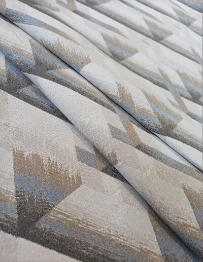 Ткань для штор, мебели и покрывал Опава(1) цвет 6, геометрия, жаккард