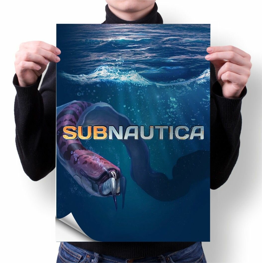 Плакат А2 принт Subnautica, Сабнатика - 0010