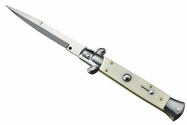 Складной автоматический туристический нож , длина лезвия 9.5 см