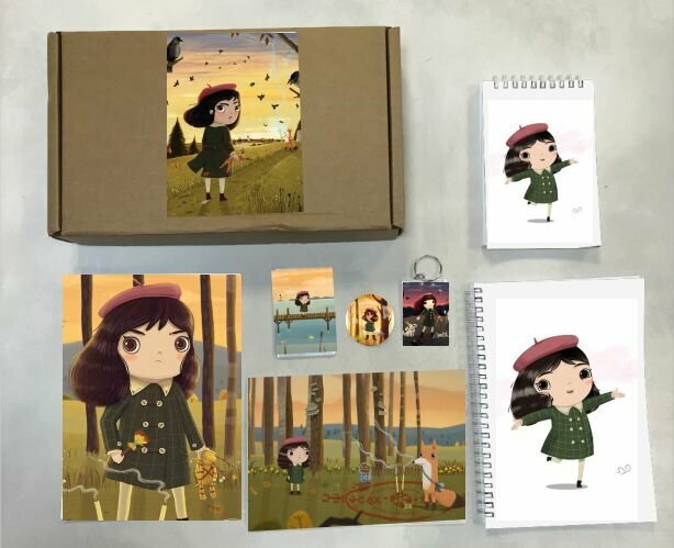 Бокс GOODbrelok принт "Маленькая Неудача, Little Misfortune" - 0002