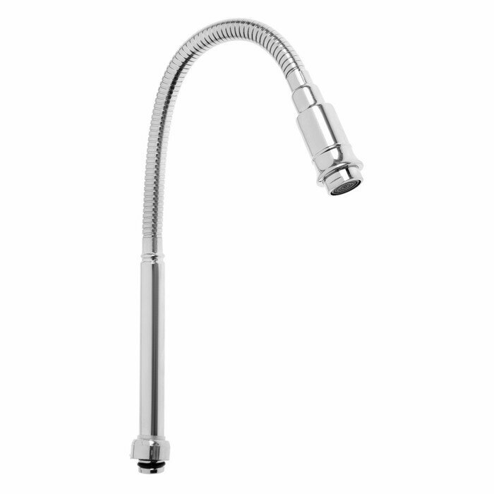 Излив для смесителя ZEIN, 3/4", гибкий, нержавеющая сталь, 48 см, хром, 9417660