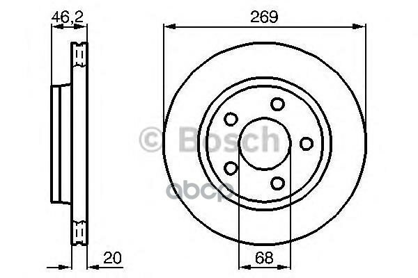 Диск тормозной Bosch арт. 0986478316