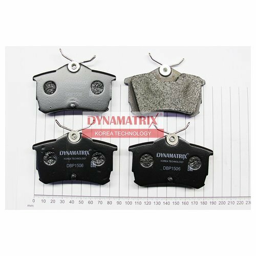 Комплект задних тормозных колодок Dynamatrix-Korea DBP1506 для Honda Accord VI, VII; Kia Magentis
