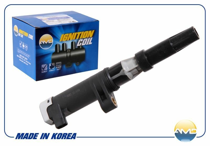 Катушка зажигания AMD для Renault Logan / Duster / Sandero / Megane 2 двиг. 1.6л 16V / арт. AMDEL439