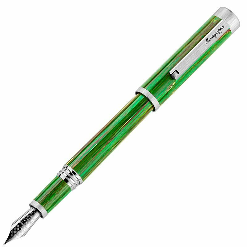 Перьевая ручка Montegrappa Zero Zodiac Virgo (Дева) Palladium IP Steel M. Артикул ZZ-VR-FP-M