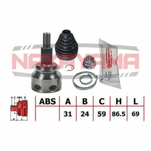 ШРУС внешн. к-кт MAZDA 6 (GJ) 12-, CX-5 (KE) 11- (31x24x155.5x59) Nakayama NJ2055NY
