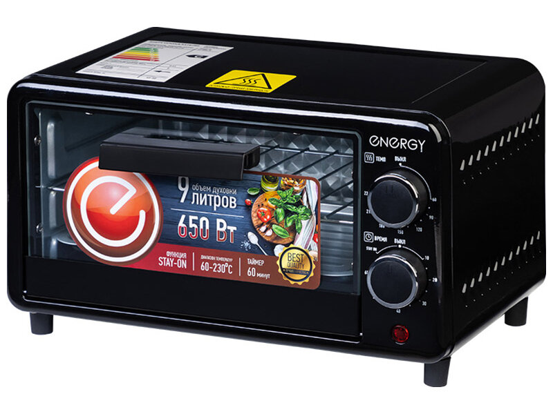 Мини-печь Energy GT-09A-B (650 Вт, 9 л) (105502)