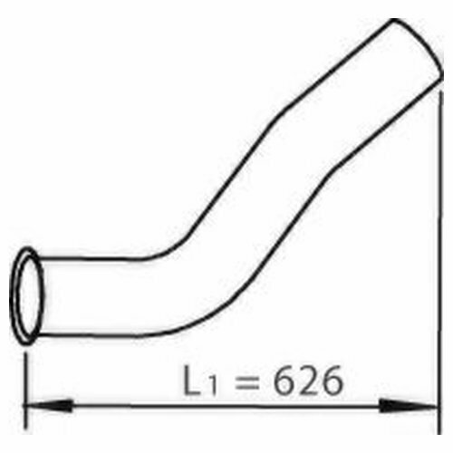 Труба выхлопного газа Dinex 48120