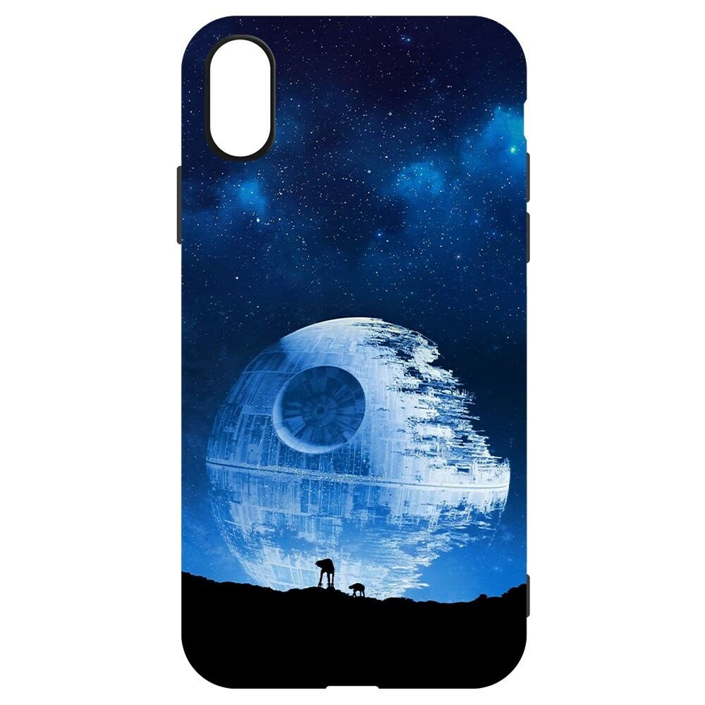 Чехол-накладка Krutoff Soft Case Звездные Войны. Звезда смерти для iPhone XR черный