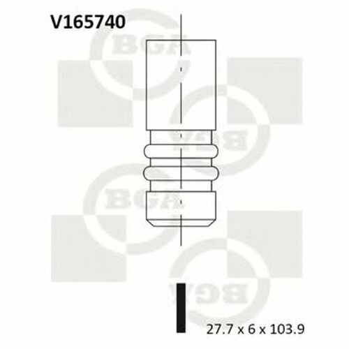 Впускной клапан Bga V165740