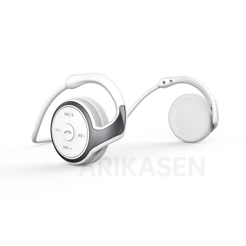 Беспроводные спортивные наушники A6 White