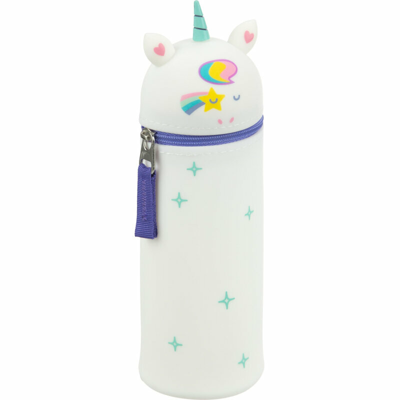 Пенал силиконовый Комус Класс тубус Единорог , 190x60 мм, 1890771