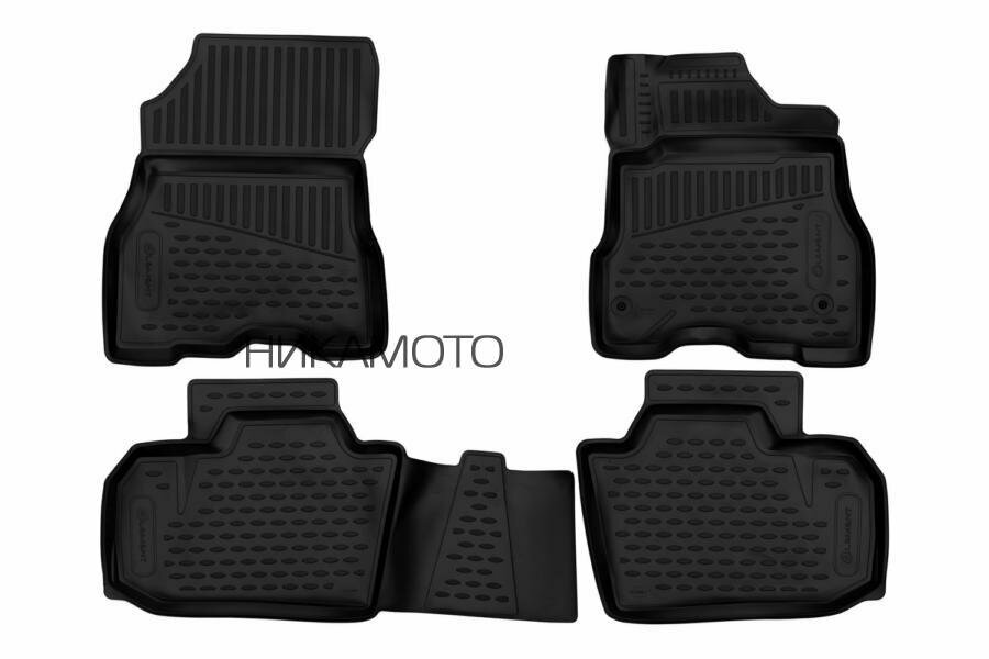 ELEMENT-AUTOFAMILY ELEMENT3D02396210 Коврики 3D в салон подходят для NISSAN Leaf 2009 - 2017 п. р, хб, 4шт