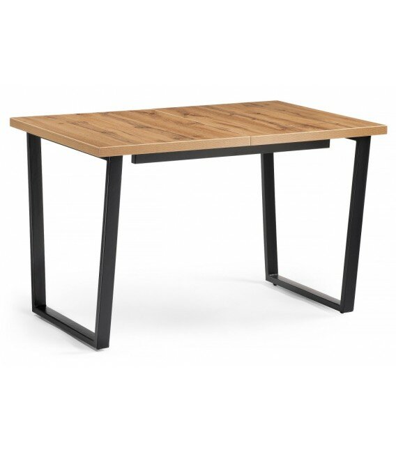 Стол раскладной Slug Лофт 120 25 мм дуб вотан / черный матовый 9489668