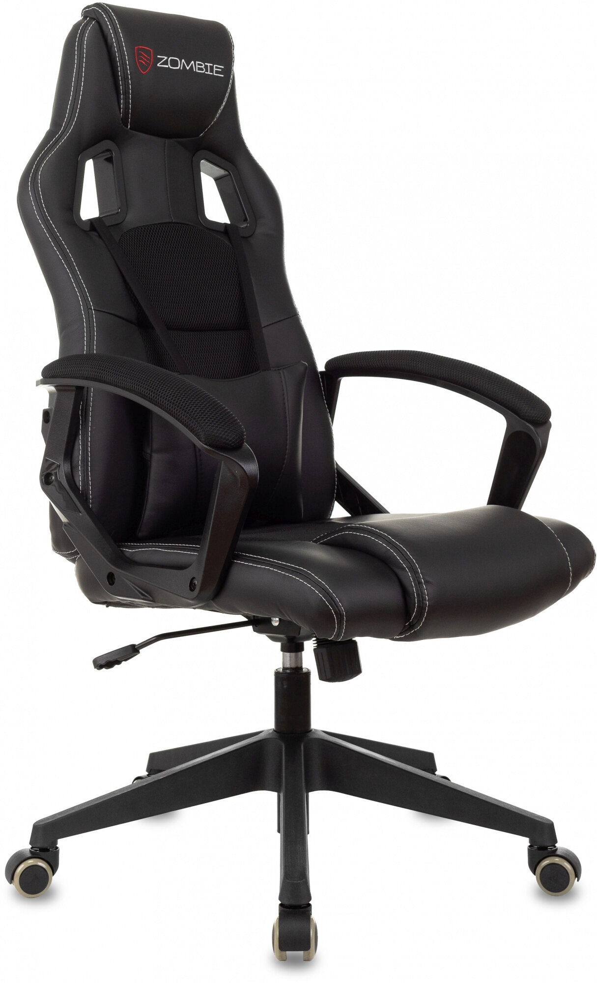 Кресло игровое Zombie Arena, обивка: эко. кожа/ткань, цвет: черный (ZOMBIE ARENA BLACK)