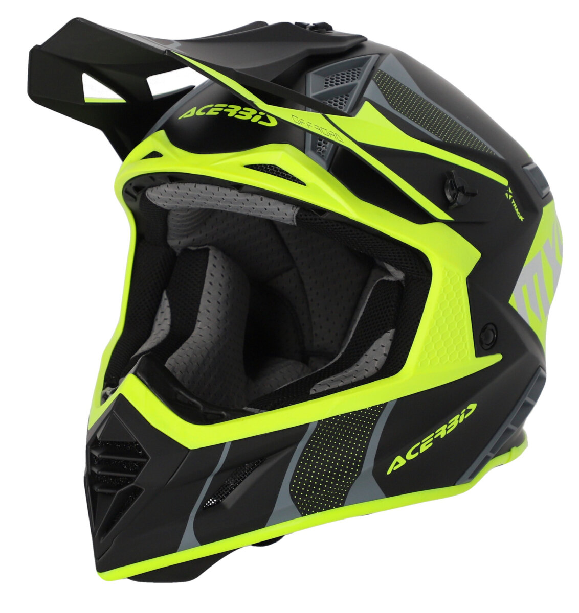 Шлем Acerbis X-TRACK 22-06 Black/Fluo-Yellow L