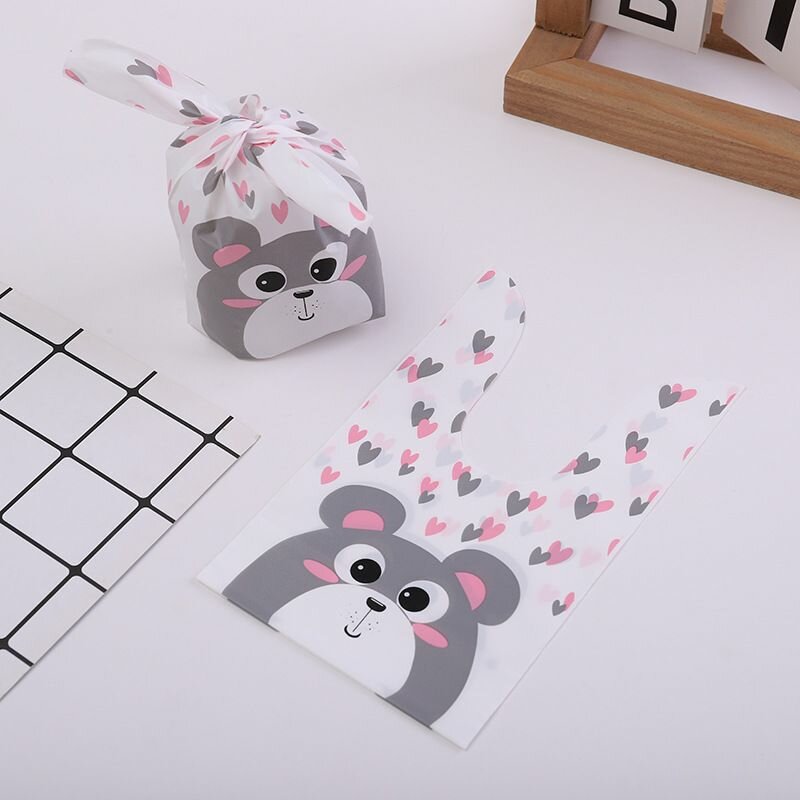 Подарочные пакеты с ушками-завязками 50 шт, пакетики в детский сад, садик, подарочная упаковка