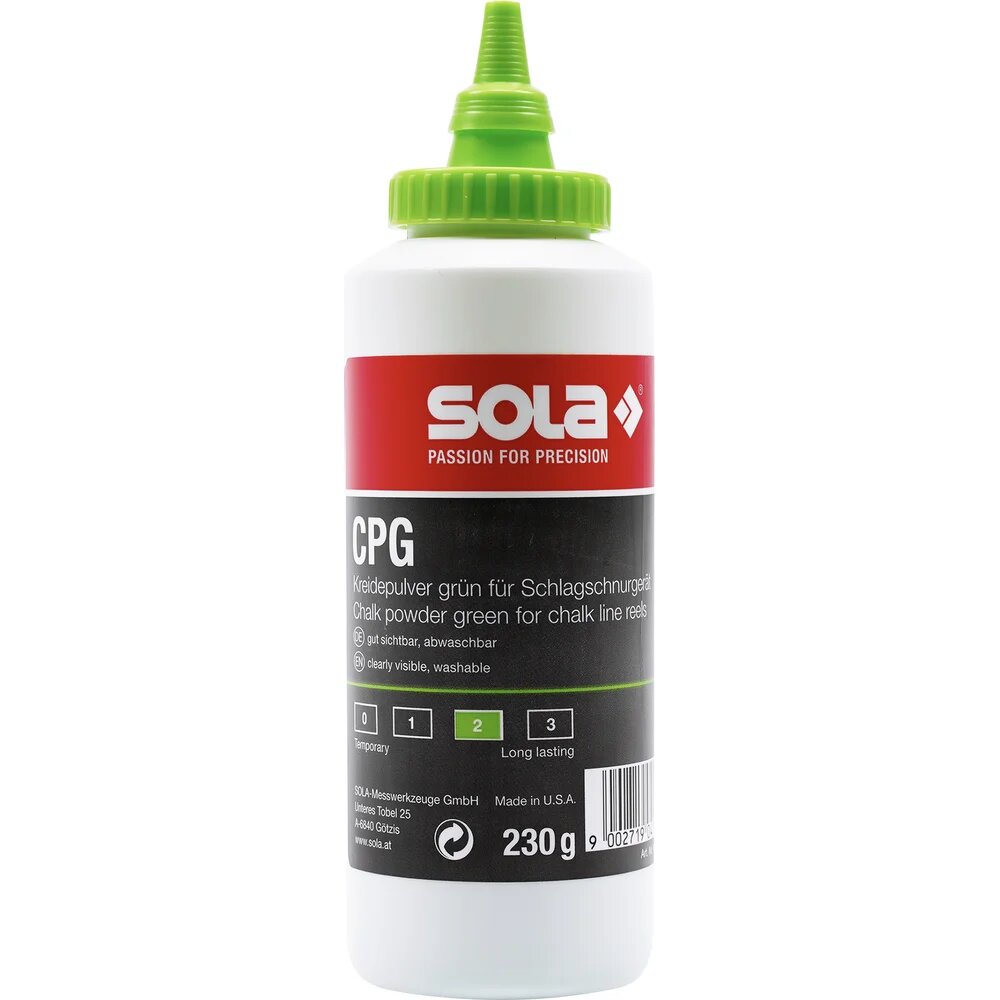Порошок меловый SOLA зеленый 230 г CPG 230 66153101