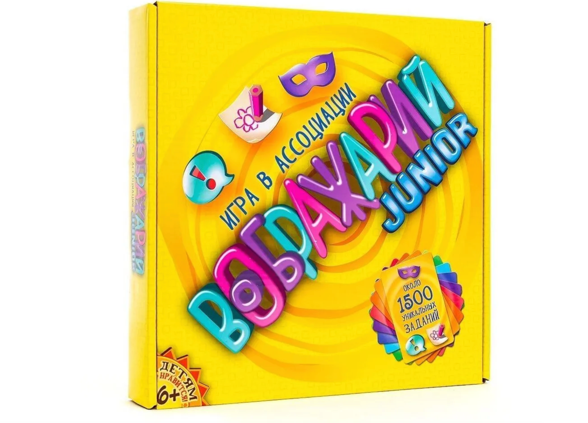 Настольная печатная игра "воображарий JUNIOR", 1500 заданий, 6+