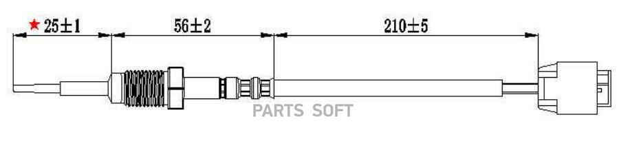 MAGTECHNIC MAG0024OG Датчик температуры выхлопных газов BMW X5 (2000-2012) BMW 5 (2003-2010) BMW X3 (2004-2011) BMW 3 (20 ()