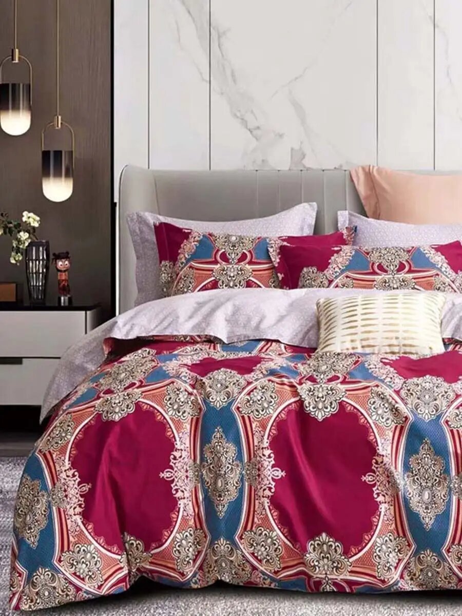 Постельное бельё двуспальное хлопок наволочки 70х70 Twill