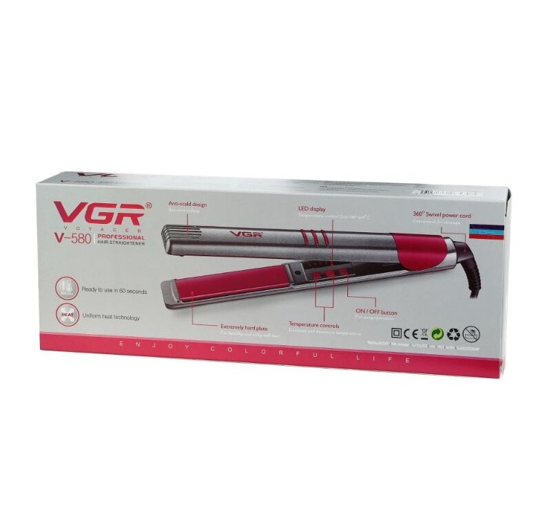 Выпрямитель для волос VGR V-580 / Щипцы для волос/ Плойка для волос