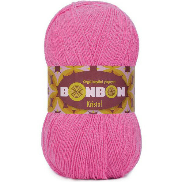 Пряжа Nako BONBON KRISTAL 98240 яр. розовый (5 мотков)