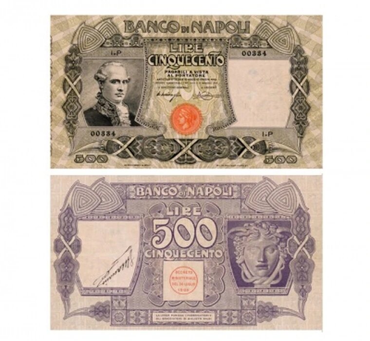 Италия 500 лир 1909 года, сувенирная копия, банкноты и купюры редкие коллекционные