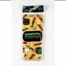 Палочки для шашлыка, бамбук, длина 25см, 100шт.