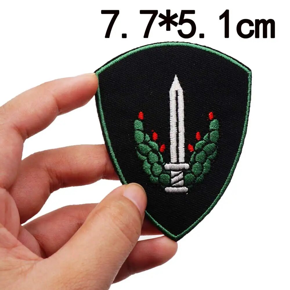 Тактическая нашивка "Армия Израиля", 7.7*5.1 см, темно-зеленый, f37-30