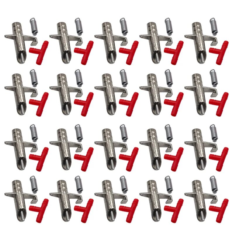 Автоматические поилки для кроликов из оцинкованной стали, 20 шт