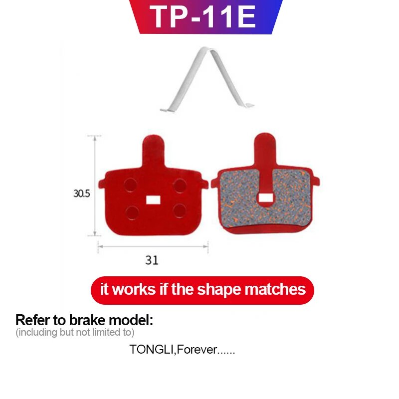 Гидравлические тормозные колодки для MTB SHIMANO SRAM AVID HAYES Magura ZOOM Красный, TP-11E