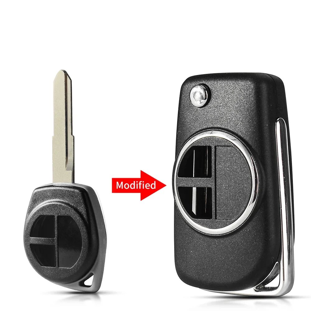 KEYYOU, складной модифицированный ключ для Suzuki Swift grand Vitara Alto SX4, корпус ключа с дистанционным управлением, фотоэлемент HU133R/SZ11R, лезвие, автомобильные аксессуары Modified HU133R Key