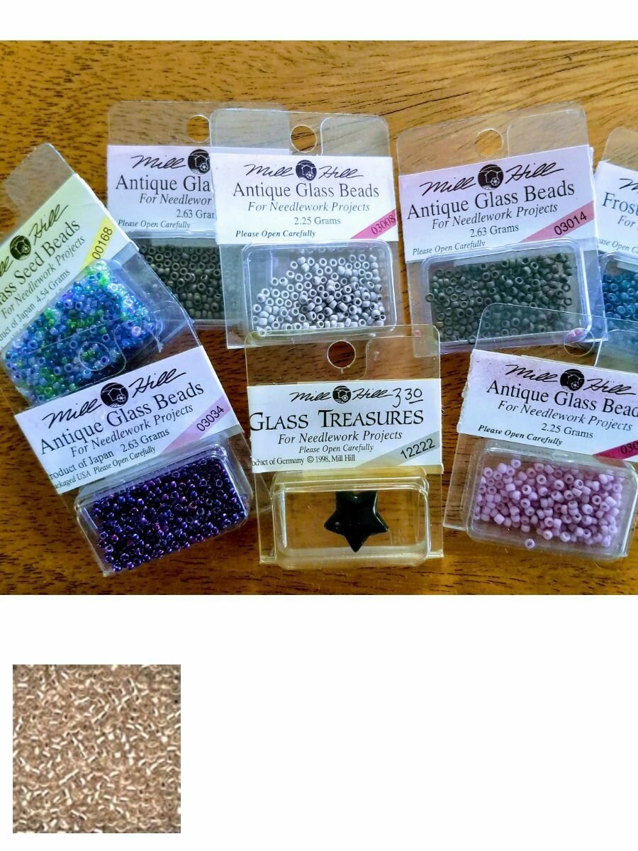 Стеклянный бисер Mill Hill Antique Glass Seed Beads 2.63 г, цвет: 03050