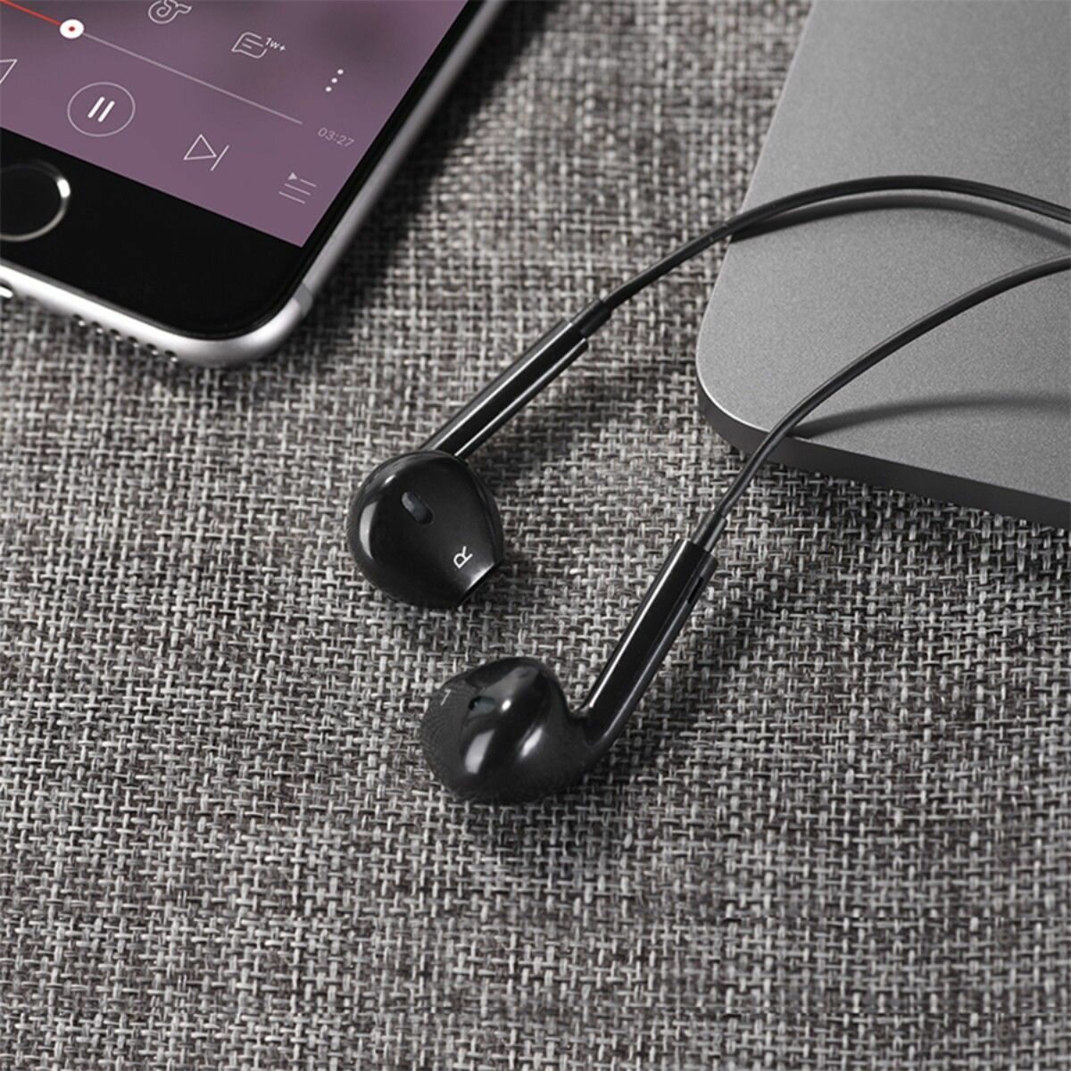 Наушники с микрофоном Hoco M55 Memory sound, черный — фото 1