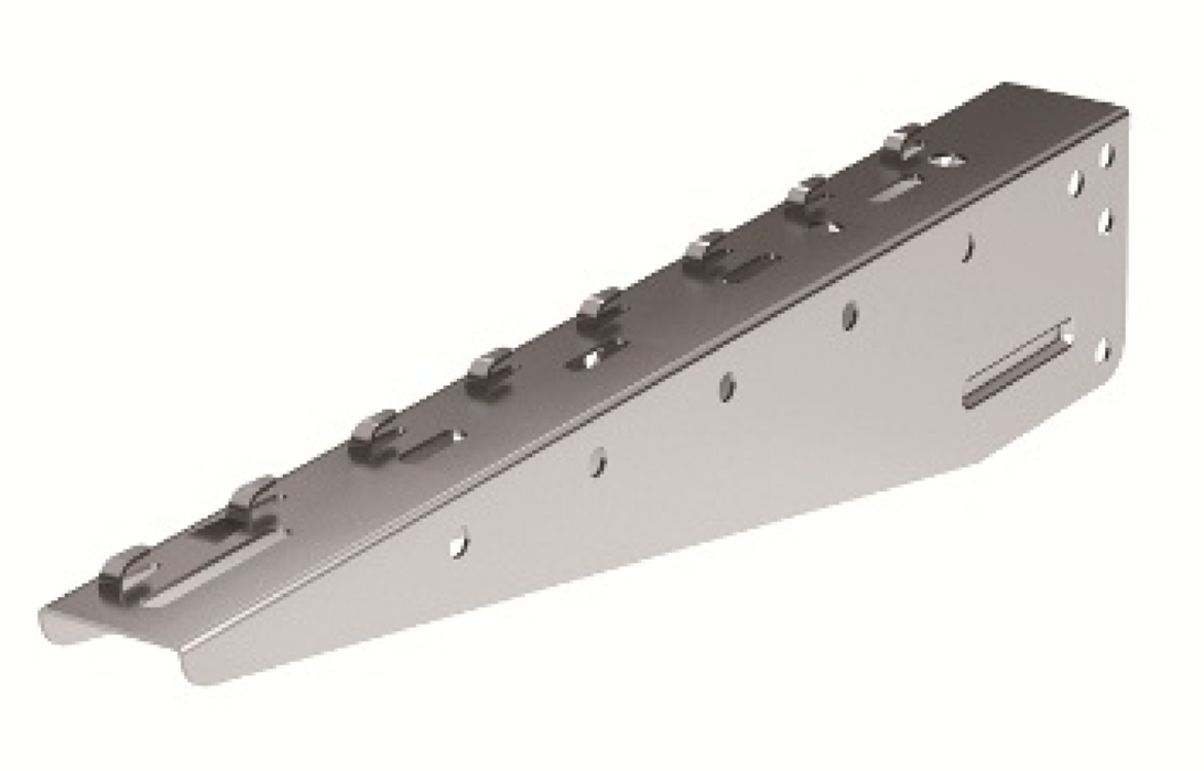 Консоль для кабельных лотков DKC / ДКС ВМ FC34179 для проволочного лотка с шириной основания 100мм, толщина металла 1.5мм / крепеж