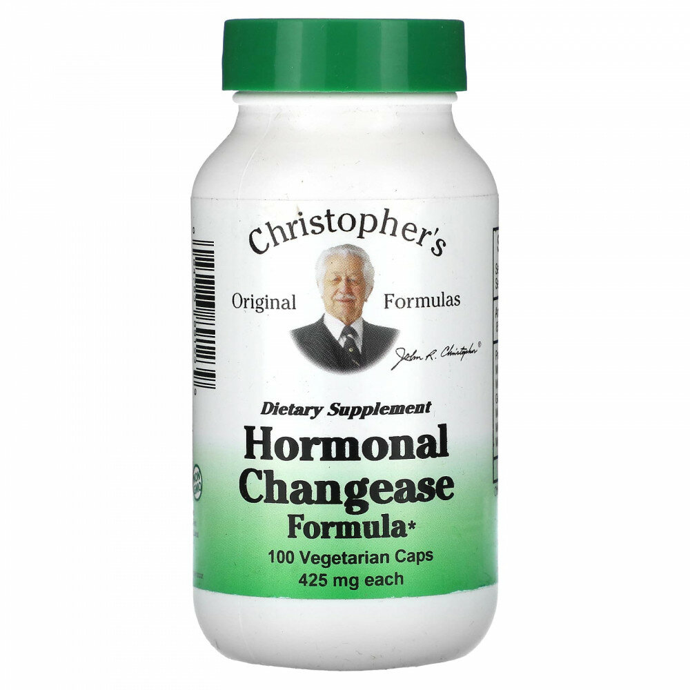 Christopher's Original Formulas, Hormonal Changease Formula, 100 вегетарианских капсул