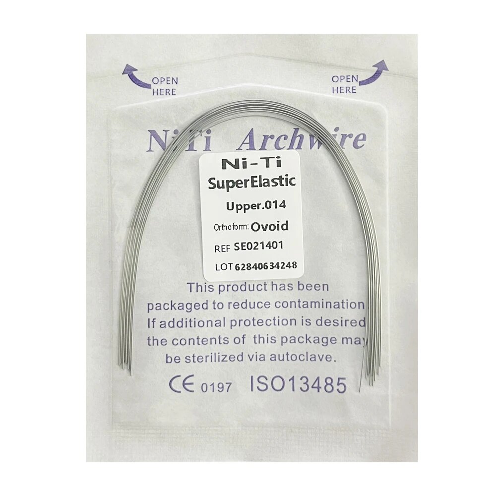 Ni-Ti Archwire SuperElastic Upper .014 Ovoid