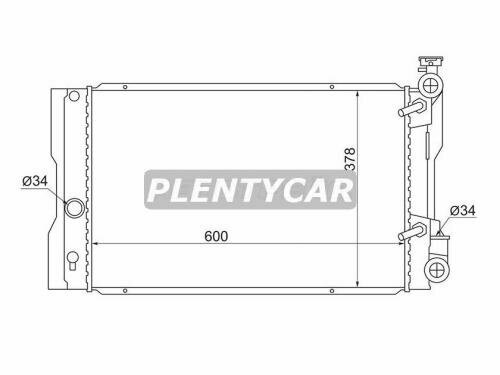 Радиатор toyota corolla matrix pontiac vibe Sat TY0001-140 Toyota: 16410-0H261 16410-22160 16410-0H251 16410-0H250
