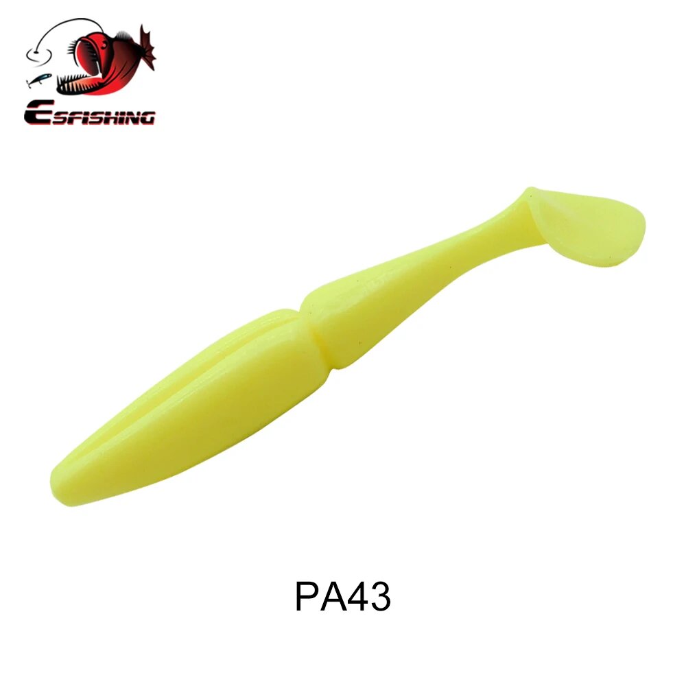 ESFISHING Easy Shiner, Светло-желтый, 100mm, PA43, 6шт