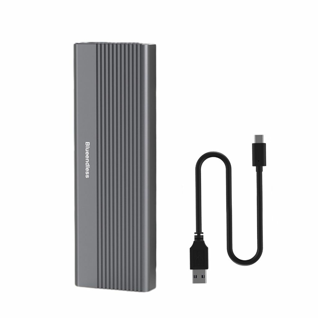 Чехол NVME NGFF SSD для мобильного жесткого диска, корпус из алюминиевого сплава, USB3.1, 10 Гбит/с, двойной протокол компьютера